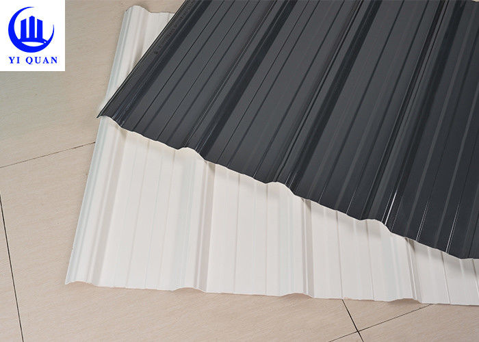 Trapezoidal Wave Shape PVC APVC Plastic Roof Tile 930mm For School Car ...