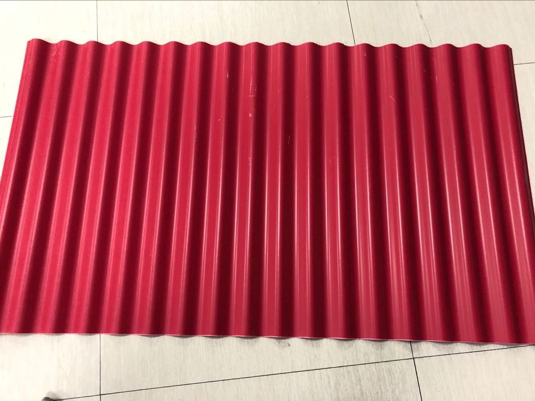 Environmental 3 Layer UPVC Corrugated Sheets Anti Corrision Heat Insulation