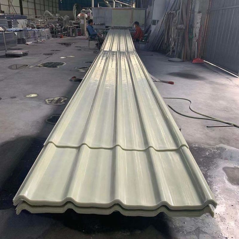 Multi Color FRP Transparent Roof Sheet Fiberglass Translucent Roof Tile