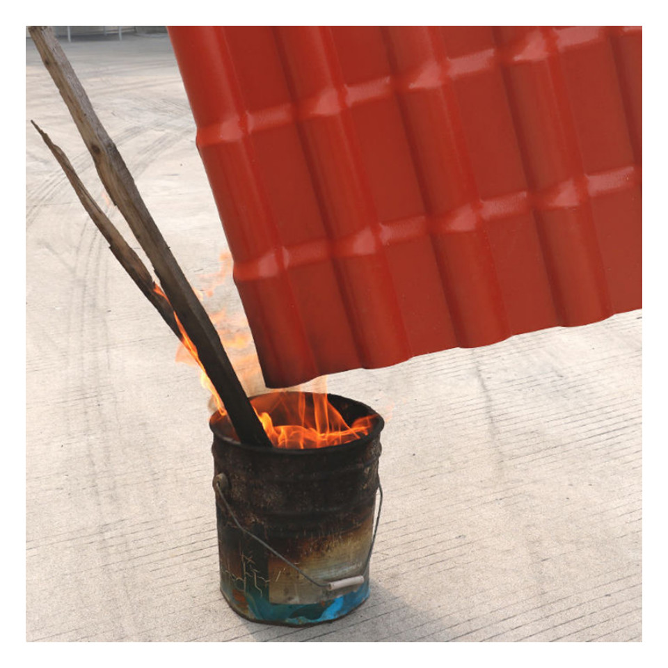 Fire Resistance ASA Synthetic Resin Tiles Easy To Install Environment ...