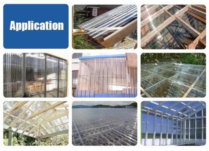 Upvc Transparent Roofing Sheets 60% Translucent Clear Colorful ...
