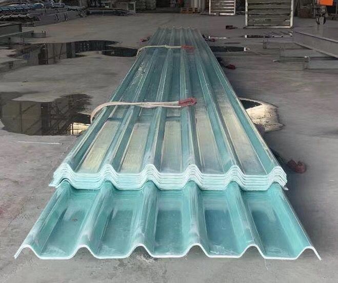 Multi Color FRP Transparent Roof Sheet Fiberglass Translucent Roof Tile